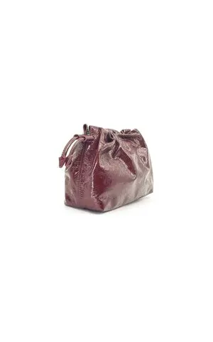 Studio Amelia Alexandra Petite Leather Pouch - Burgundy