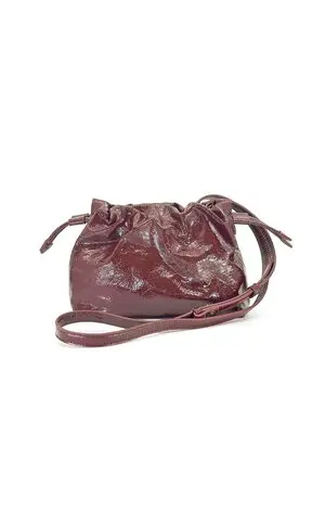 Studio Amelia Alexandra Petite Leather Pouch - Burgundy