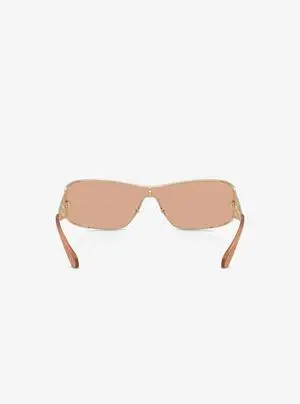 Michael Kors Melbourne Shield Sunglasses - Gold