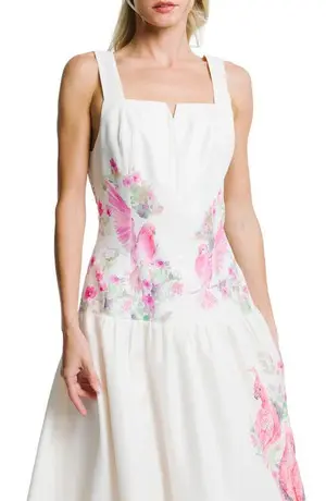 CIEBON Marsella Printed Maxi Sundress - Cream Multi