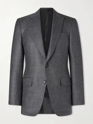 TOM FORD Dyllan Wool, Silk, And Linen-blend Blazer