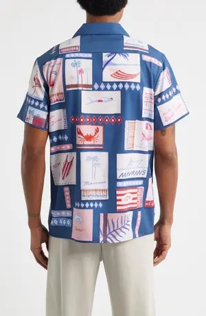 MAVRANS Match Box Graphic Camp Shirt
