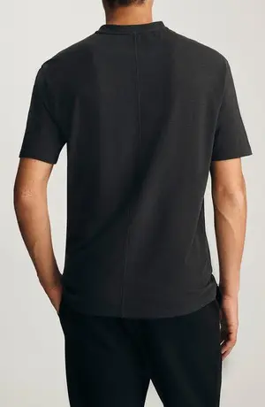 MAVI Slub Jersey Pocket T-shirt - Pirate Black