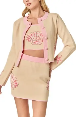 English Factory Seashell Cardigan