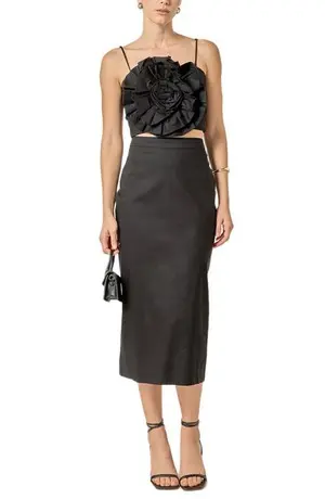 English Factory 3d Floral Crop Top