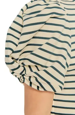English Factory Puff Sleeve Striped T-shirt