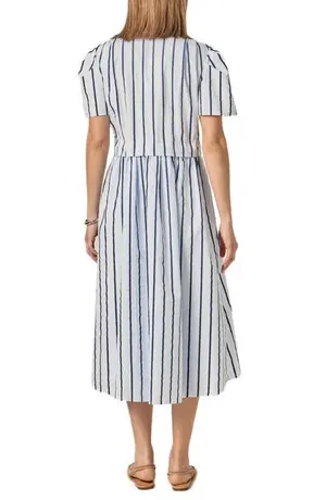 English Factory Stripe A-line Shirtdress