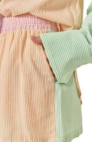 English Factory Colorblock Stripe Pull-on Shorts