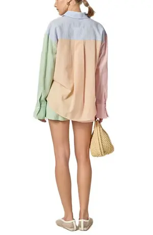 English Factory Colorblock Stripe Pull-on Shorts