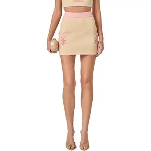 English Factory Seashell Knit Miniskirt