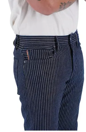 HIROSHI KATO The Hammer Straight Leg 14-ounce Stretch Selvedge Jeans - Rinse
