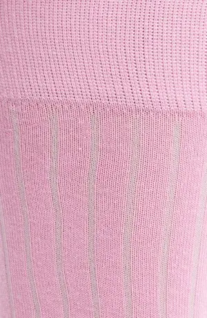 HIGH HEEL JUNGLE Arcade Stripe Crew Socks - Pink