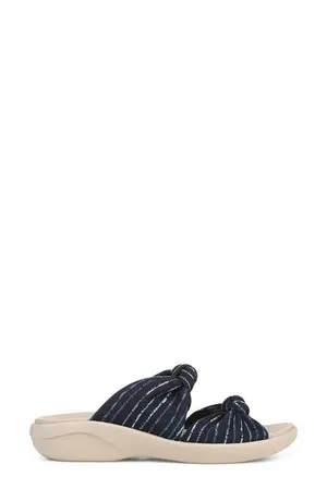 LIFESTRIDE Caring Slide Sandal - Navy/blue Multi