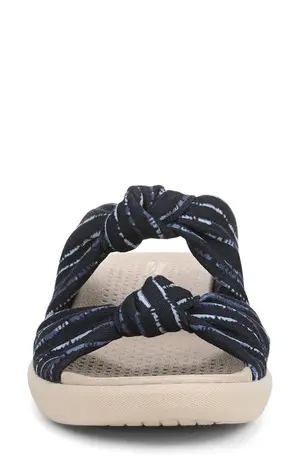 LIFESTRIDE Caring Slide Sandal - Navy/blue Multi