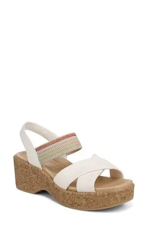 LIFESTRIDE Verity Platform Wedge Sandal - Sugar