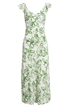 Sam Edelman Petal Sketch Maxi Dress - Clover