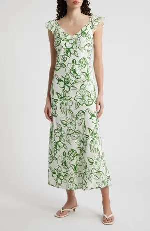 Sam Edelman Petal Sketch Maxi Dress