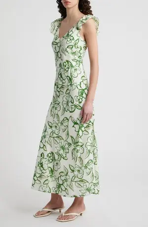 Sam Edelman Petal Sketch Maxi Dress