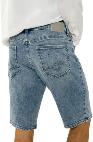 SILVER JEANS CO. Zac Relaxed Fit Denim Shorts