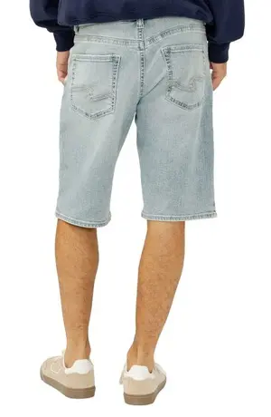 SILVER JEANS CO. Gordie Relaxed Fit Denim Shorts