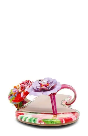 Betsey Johnson Doloris Bead & Sequin Flip Flop