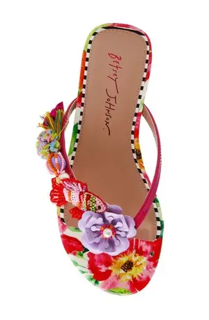 Betsey Johnson Doloris Bead & Sequin Flip Flop
