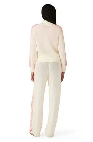 Steve Madden Open Stitch Zip-up Cardigan