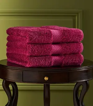 YVES DELORME Etoile Guest Towel - Pink