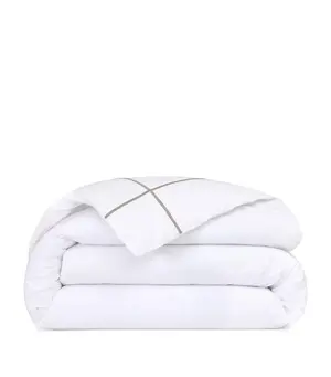 YVES DELORME Athena King Duvet Cover - Green