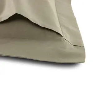 YVES DELORME Triomphe Kaki Square Oxford Pillowcase - Green