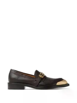 Versace Primo Leather Loafers