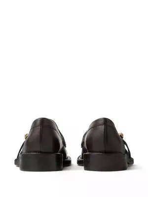 Versace Primo Leather Loafers
