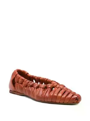 PANTANETTI Woven Ballet Flats