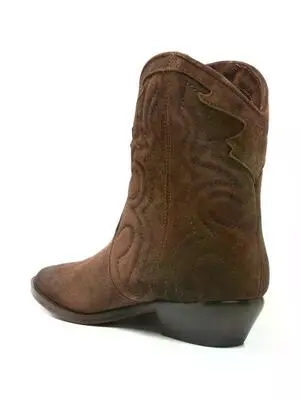 JULIE DEE Ankle Cowboy Boots