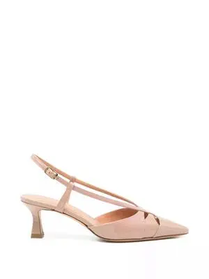 JULIE DEE Cut-out Slingback Heeled Pumps