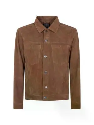 GIORGIO BRATO Suede Button Jacket
