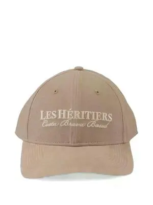 LES HÉRITIERS Logo-embroidered Baseball Cap - Neutrals