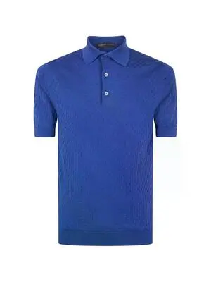 FILIPPO DE LAURENTIIS Textured Polo Shirt