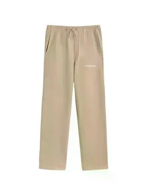 LES HÉRITIERS Logo-detail Trousers - Neutrals