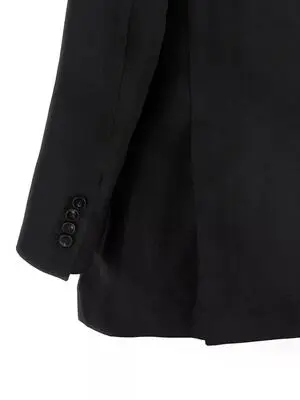 Alberto Biani Double-breasted Coat With Peak Lapels - Black
