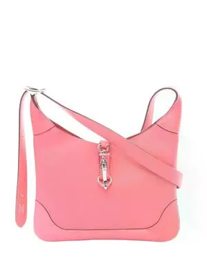 Hermès 2020 Evercolor Trim Duo 24 Crossbody Bag - Pink