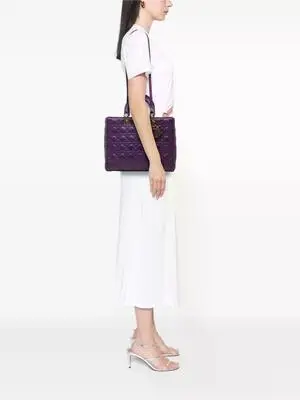 Dior 2012 Large Lady Satchel - Purple