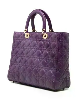 Dior 2012 Large Lady Satchel - Purple