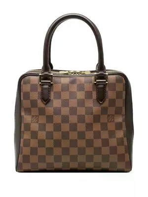 LOUIS VUITTON 1998 Damier Ebene Brera Handbag - Brown