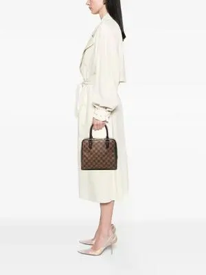 LOUIS VUITTON 1998 Damier Ebene Brera Handbag - Brown