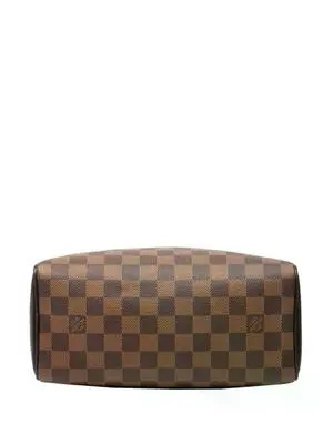 LOUIS VUITTON 1998 Damier Ebene Brera Handbag - Brown