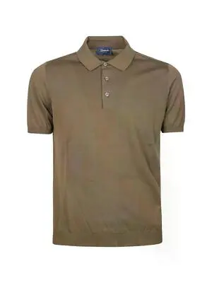 DRUMOHR Cotton Polo Shirt - Brown