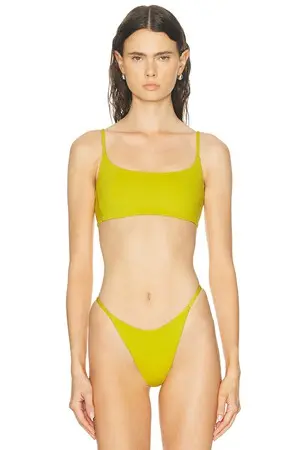 LEFT ON FRIDAY Pool Days Bikini Top Sour