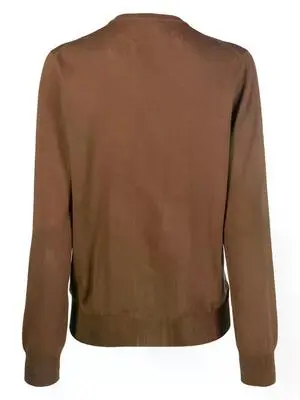 BARBA NAPOLI Crew-neck Cotton Jumper - Brown