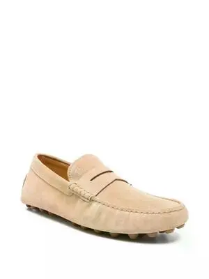 TOD'S Gommino Panelled Penny Loafers - Neutrals